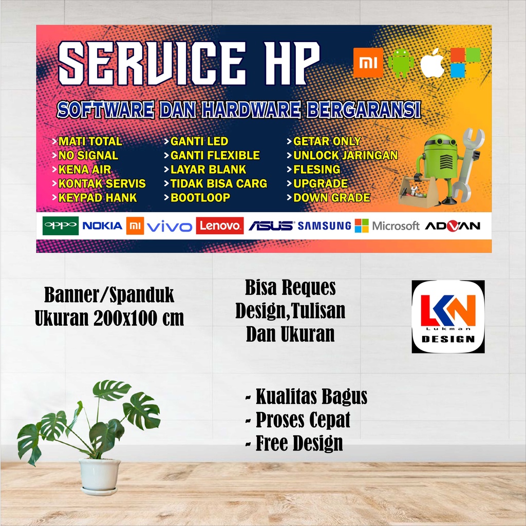 Jual spanduk servis hp | Shopee Indonesia