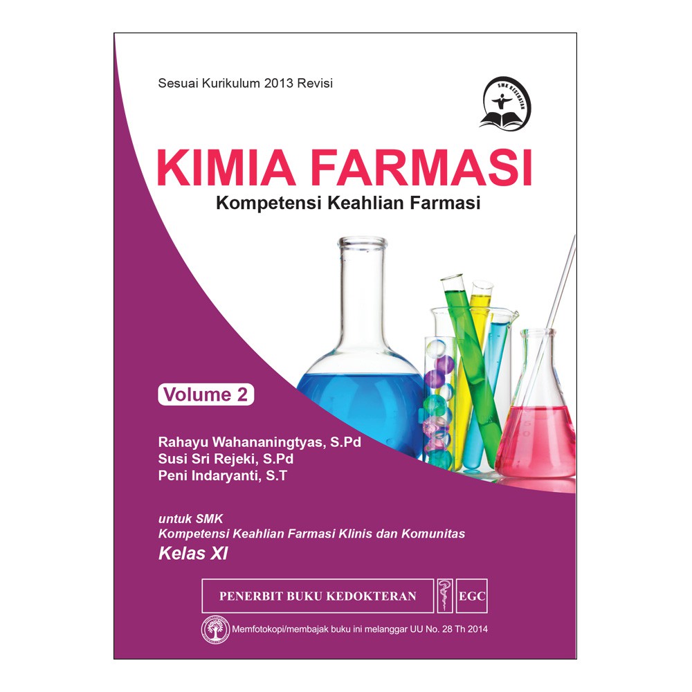Jual Kimia Farmasi Kompetensi Keahlian Farmasi Kelas XI Volume 2 | Shopee Indonesia