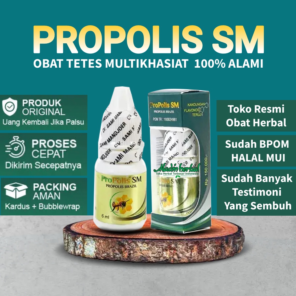 Jual Obat Tetes Propolis SM Propolis Brazil 100% ORIGINAL [Berkhasiat ...