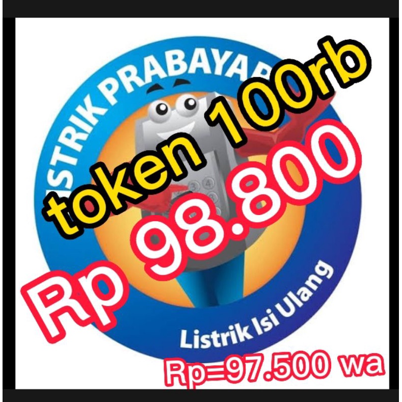 Jual token listrik murah paket 100 ribu(token 2x 50an) | Shopee Indonesia