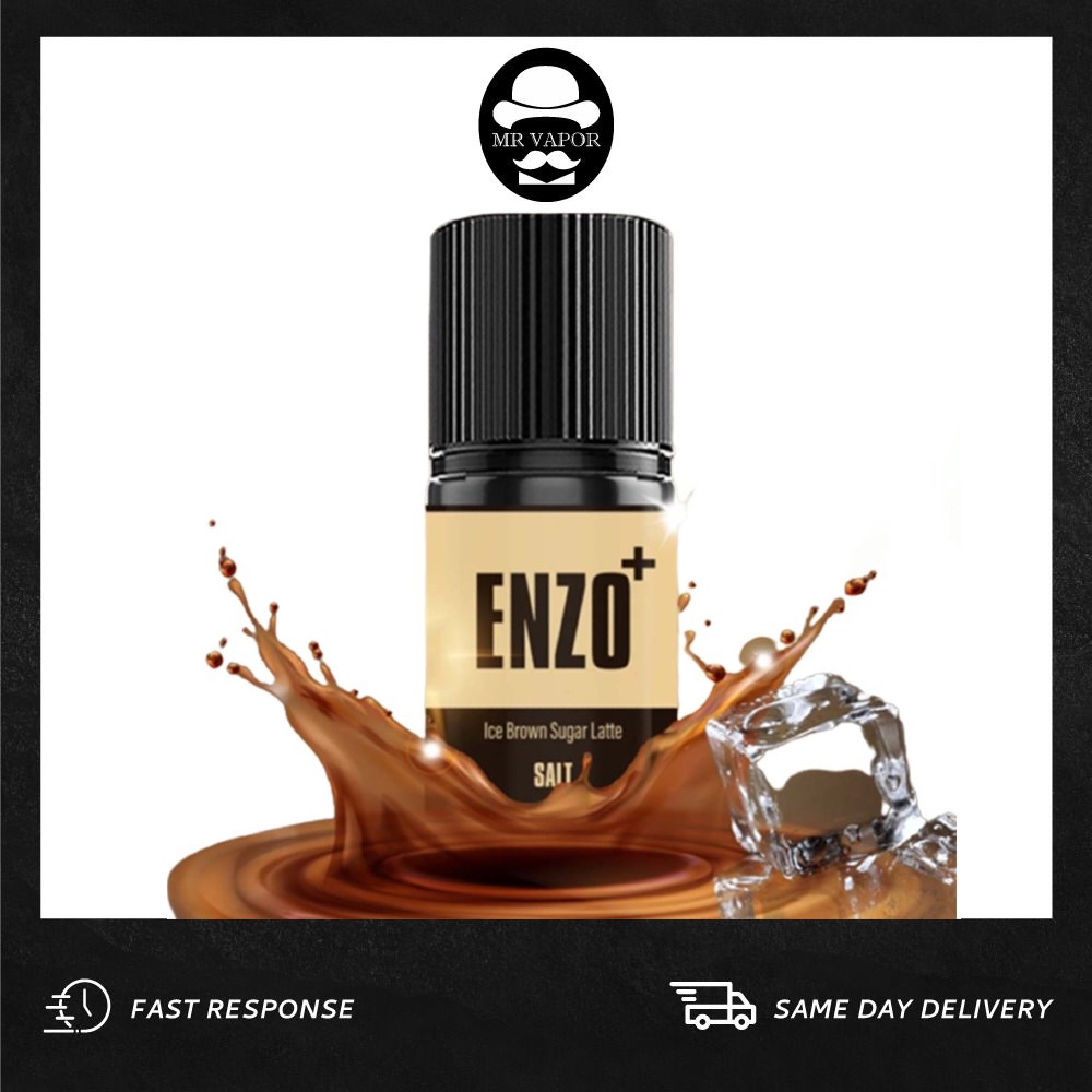 Jual Enzo + Ice Brown Sugar Latte Salt 30mg 30ml | Shopee Indonesia