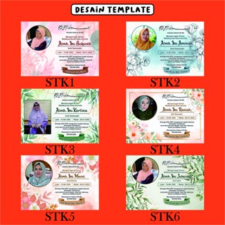 Jual Sticker dan Card Mengenang Wafatnya Stiker Card Label Tahlil Kartu ...