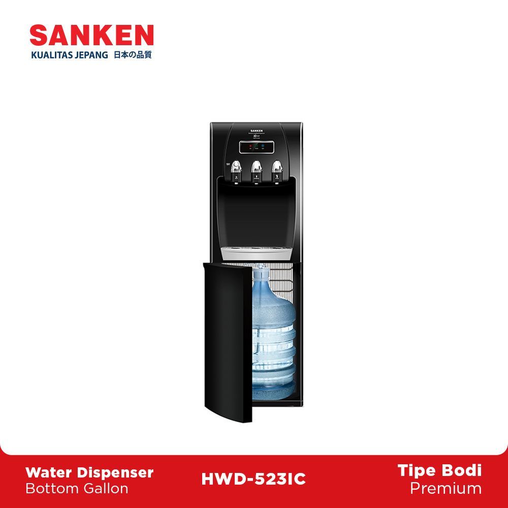 Jual Sanken Dispenser Galon Bawah HWD-C523IC Hitam Bottom Loading ...