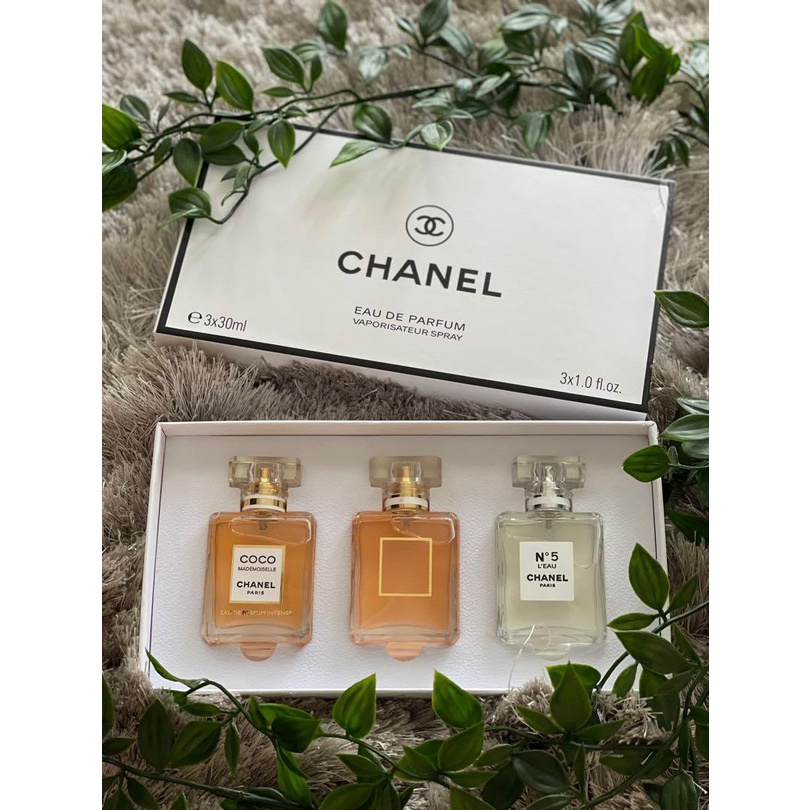 Jual Parfum Chanel Gift Set 3 in 1 3x30ml | Shopee Indonesia