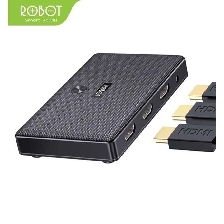 Jual HDMI Splitter ROBOT HM203 1 in 2 Out Split Screen 4K | Shopee ...