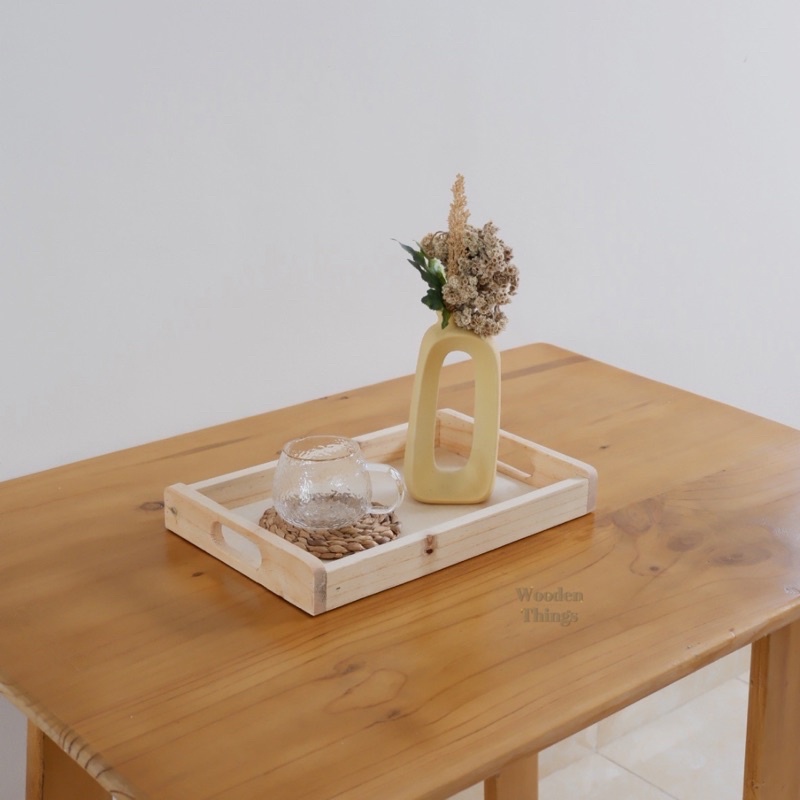 Jual Nampan Kayu / Baki Kayu Aesthetic Murah | Shopee Indonesia