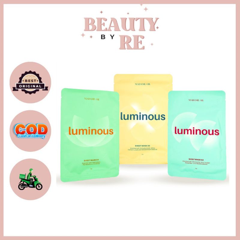 Jual MADAME GIE - Luminous Sheet Mask | Shopee Indonesia