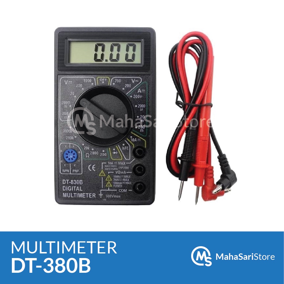 Jual Multimeter / Multitester / Avometer Avo Meter Digital DT380B DT ...