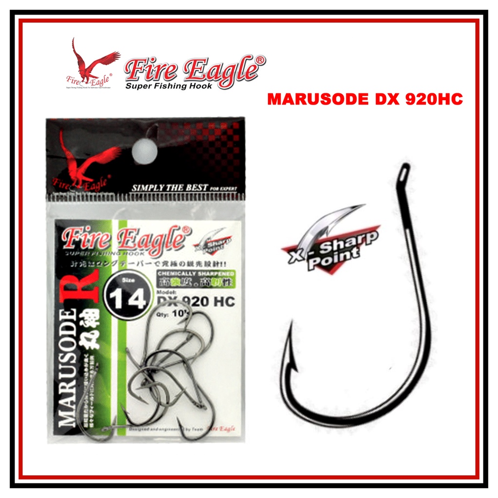 Jual KAIL MATA PANCING MARUSODE FIRE EAGLE DX 920HC FISHING HOOK (ISI 10PCS) | Shopee Indonesia