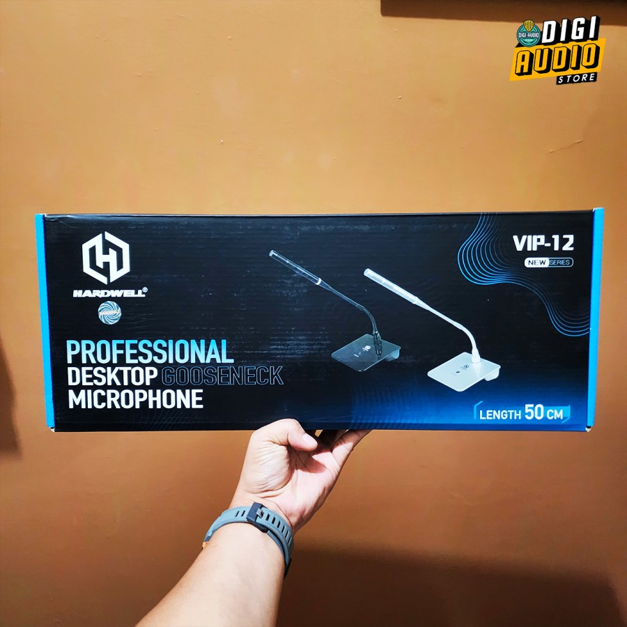 Jual Mic Meja Condenser - Microphone Podium Pidato Ceramah HARDWELL VIP 12 - VIP 12 Desktop ...