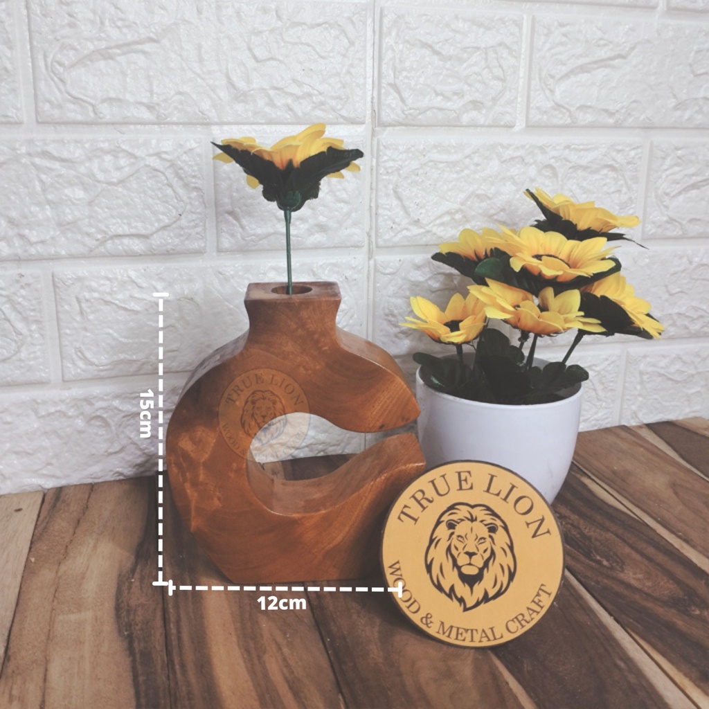 Jual VAS BUNGA MINI KAYU/TEMPAT BUNGA/POT BUNGA | Shopee Indonesia