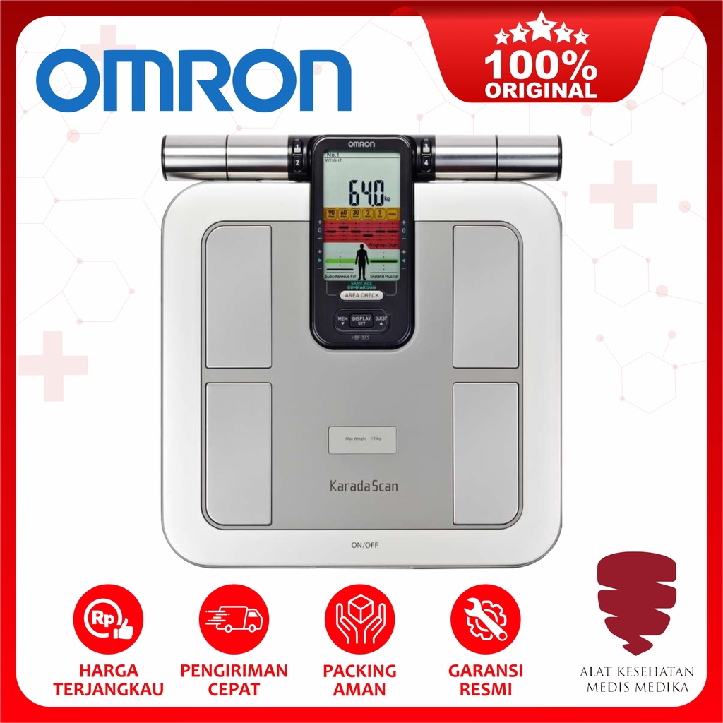 Jual Timbangan Berat Badan Omron HBF-375 Karada Scan Body Fat ...
