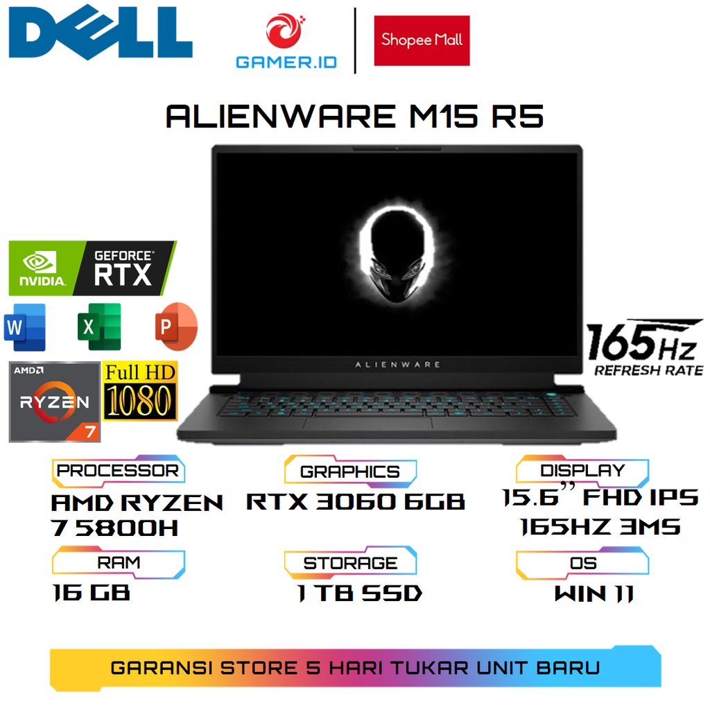 Jual alienware m15 r5 Harga Terbaik & Termurah Maret 2023 | Shopee ...