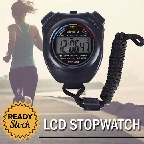 Jual Stopwatch Digital Profesional Design Sports Timer Genggam - Alat ...