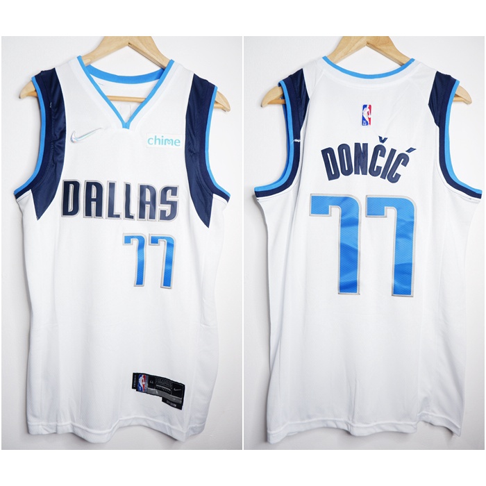Jual JERSEY BASKET NBA DALLAS #77 LUKA DONCIC 75TH PUTIH 21/22 | Shopee ...