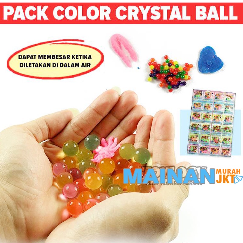 Jual MAINAN ANAK SEVEN COLOR CRYSTAL BALL MAGIC JELLY DAPAT MENGEMBANG ...