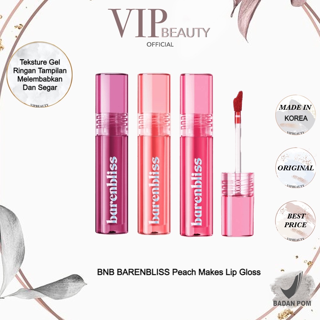 Jual BNB BARENBLISS Peach Makes Perfect Lip Tint Korea Lip Gloss「24H ...