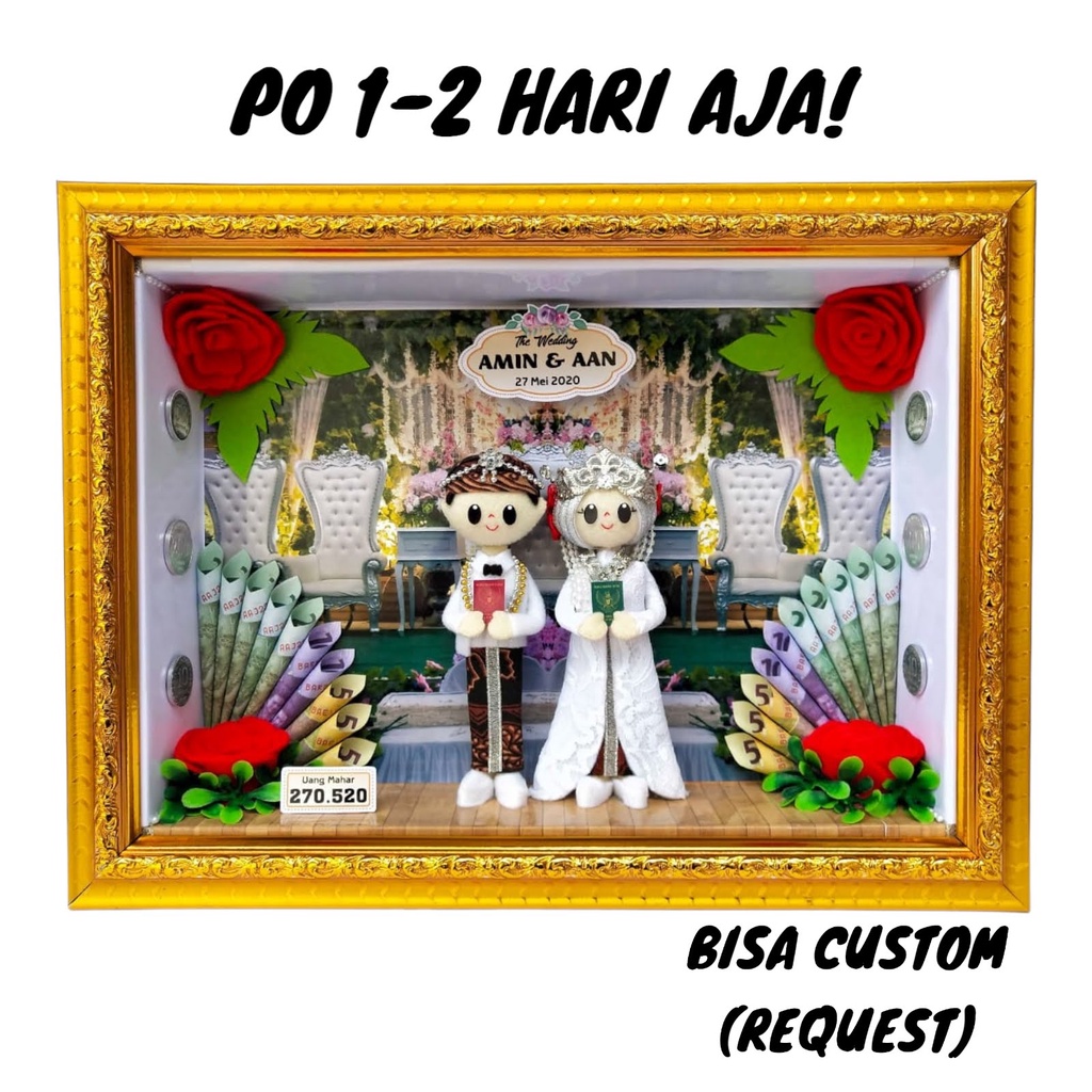 Jual Mahar Simbolis Pernikahan Bonekaflanelku Pengantin Adat Sunda ...