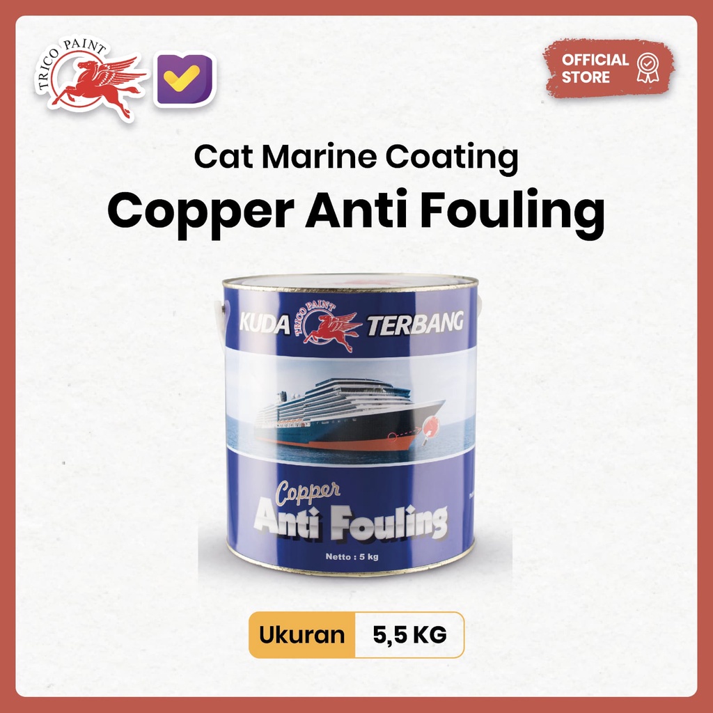 Jual Cat Kuda Terbang - Anti Fouling ( Cat Kapal ) - 5Kg - Cat Besi | Shopee Indonesia