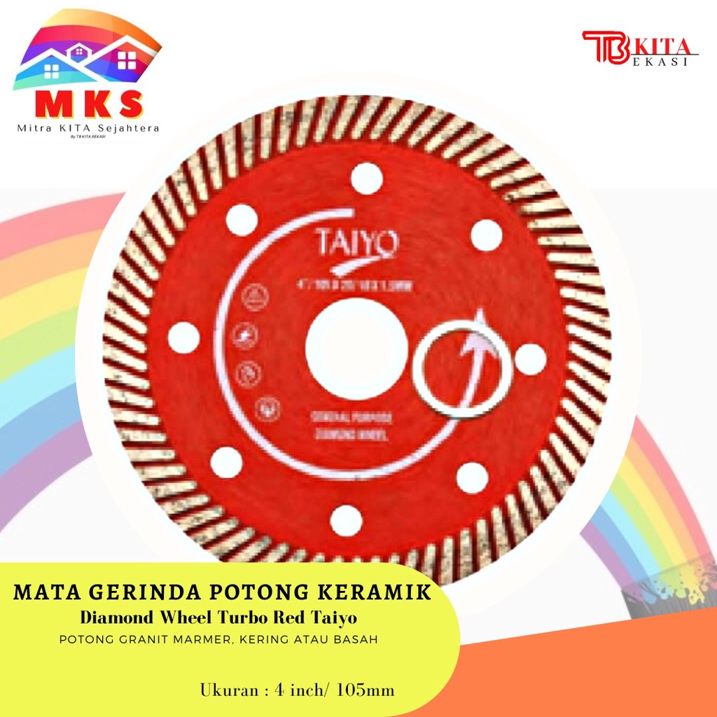 Jual Taiyo Diamond Cutting Wheel Turbo 4 Inch/ Mata Gerinda Potong ... Jual Taiyo Diamond Cutting Wheel Turbo 4 Inch/ Mata Gerinda Potong ...