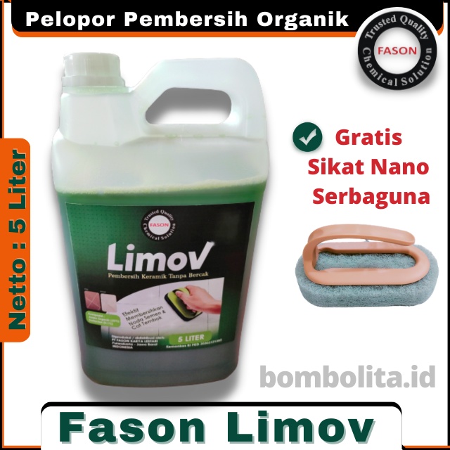 Jual Pembersih Keramik Noda Semen Fason Limov 5Liter | Shopee Indonesia