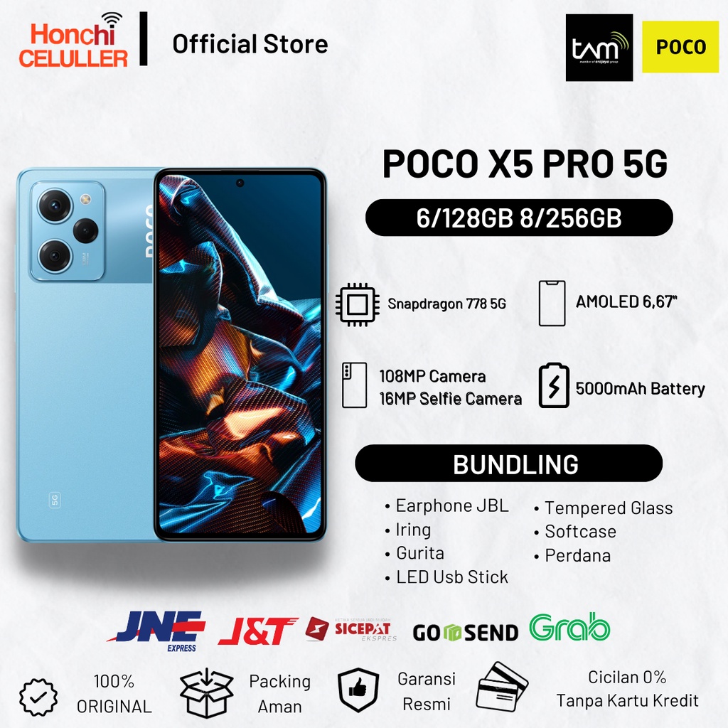 Jual XIAOMI POCO X5 PRO 5G 8/256 GB 6/128 GB GARANSI RESMI XIAOMI ...