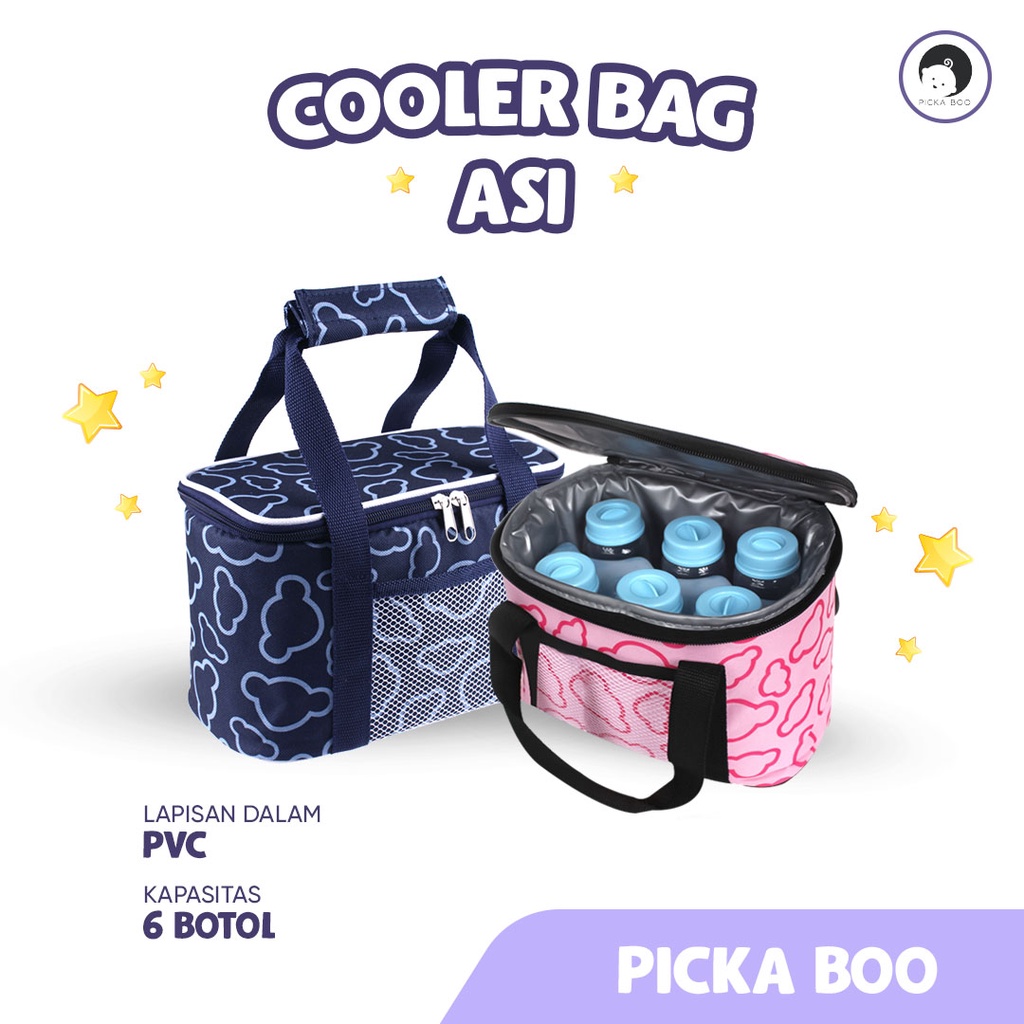 Jual PICKA BOO Cooler Bag Asi Thermal Insulated FREE ICE GELL | Shopee ...