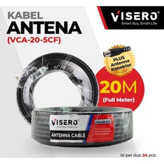 Jual Kabel Antena VISERO 20M VCA-20-5CF 20 Meter (Double Jack) Support Digital TV DVB T2 ...