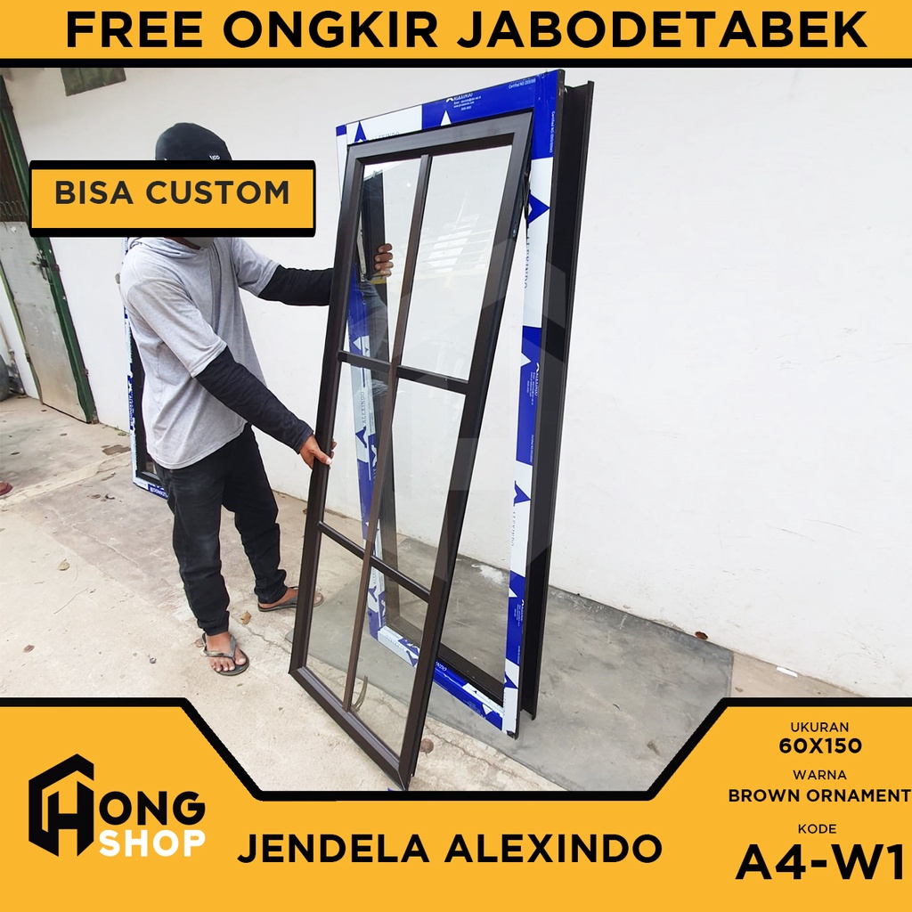 Jual Jendela Aluminium ALEXINDO 4" 60x150 Jungkit / Single Awning ...