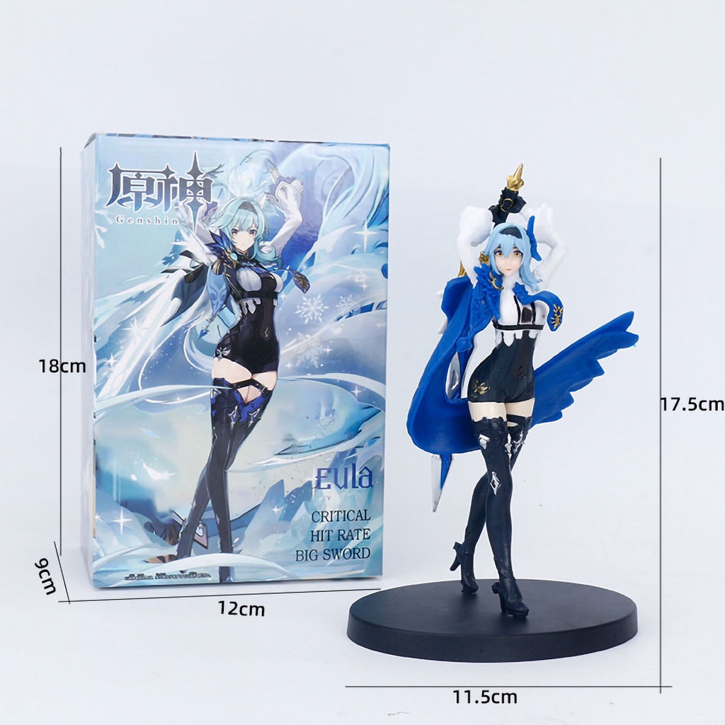 Jual Genshin Impact Eula Online Game Critical Hit Rate Big Sword Action ...