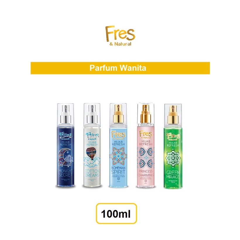 Jual Fres And Natural Hijab Refresh Parfume Wanita 100ml | Shopee Indonesia