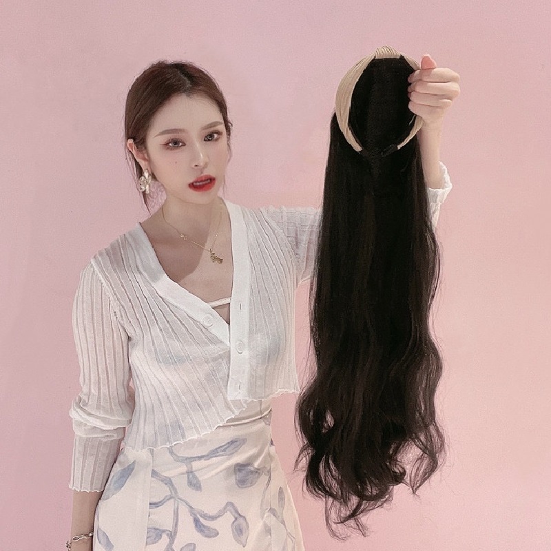 Jual WIG BANDO / RAMBUT PALSU WANITA MODEL BANDANA 05 CURLY 60CM ...