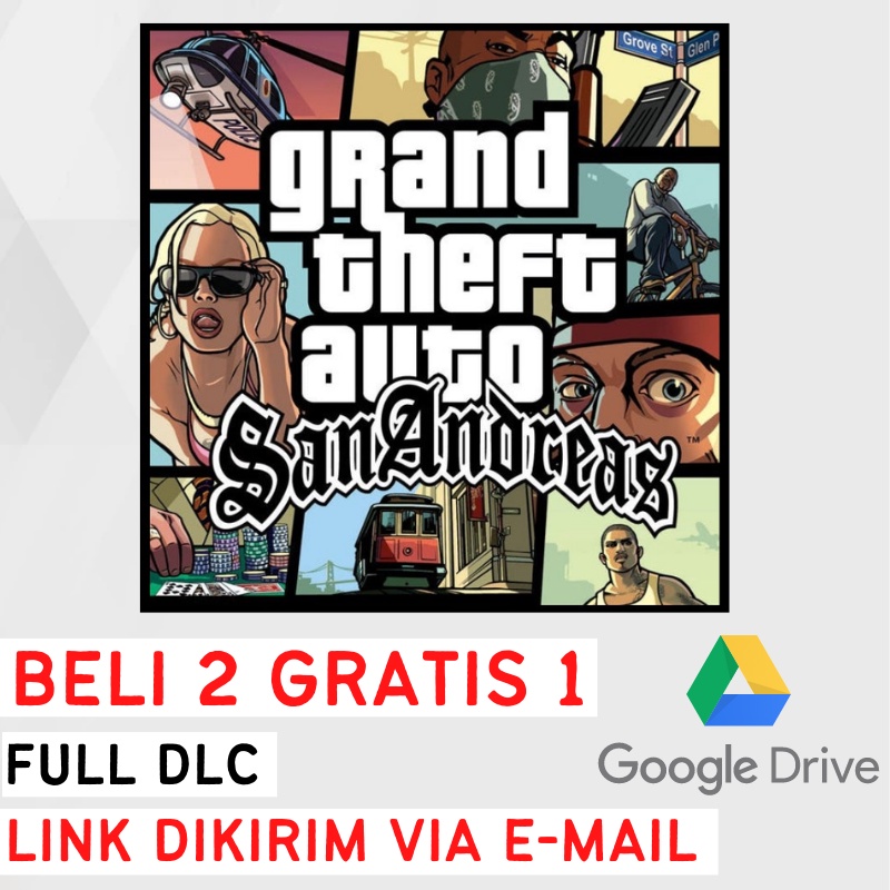Jual GRAND THEFT AUTO SAN ANDREAS - GAME PC - GAME LAPTOP - LINK ...