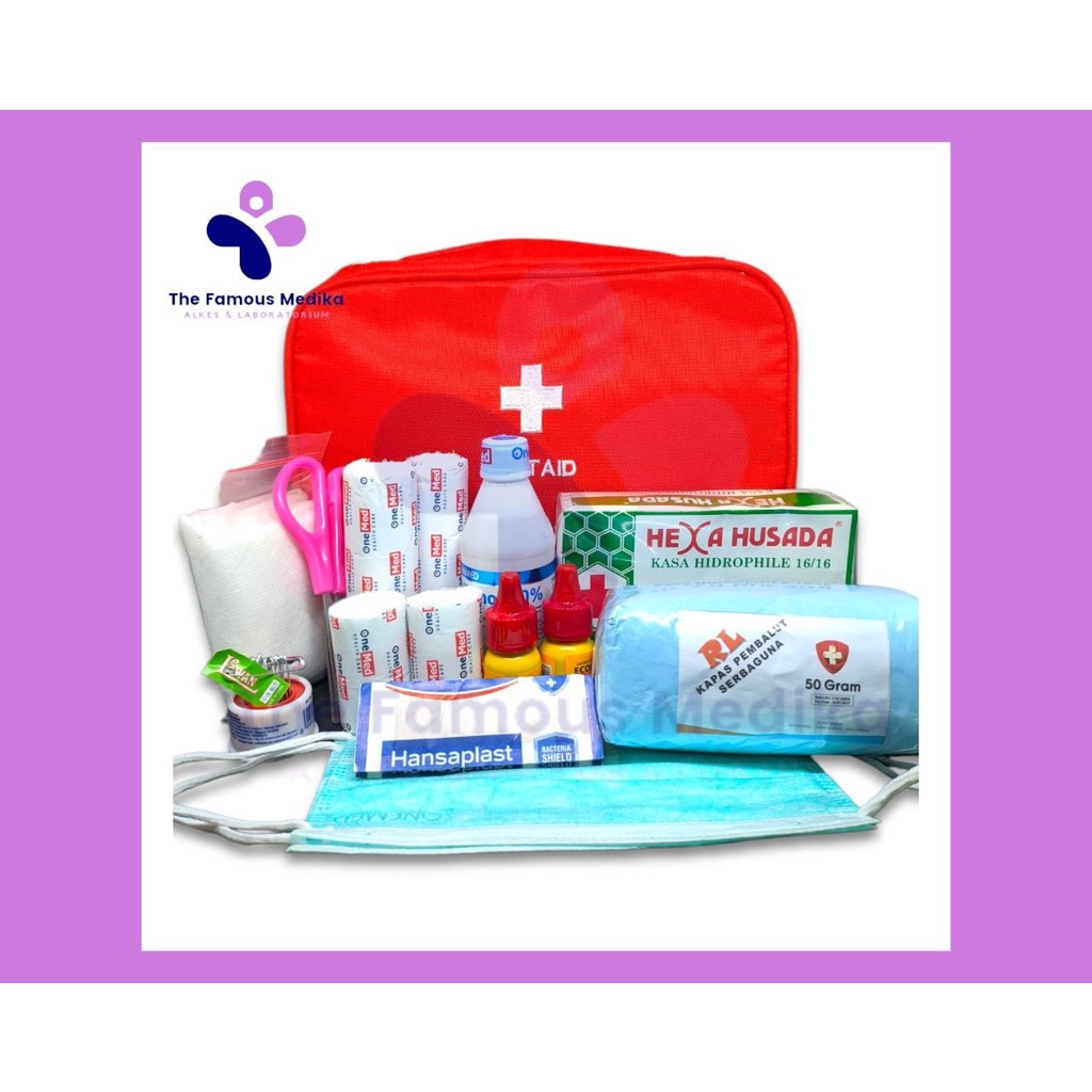 Jual Kotak P3K Lengkap dengan isi/p3k First Aid/P3k mobil/Tas p3k/ isi ...