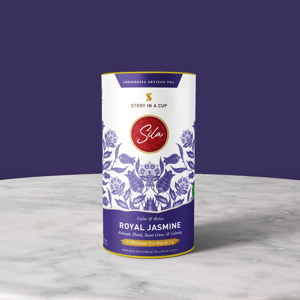 Jual Sila Artisan Tea - Royal Jasmine - Canister - Teh Premium - White ...