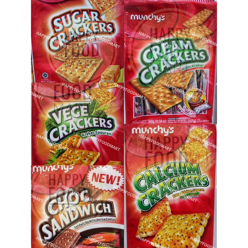 Jual [HALAL] MUNCHY'S CALCIUM CRACKERS/MUNCHYS CHOC SANDWICH/CREAM ...
