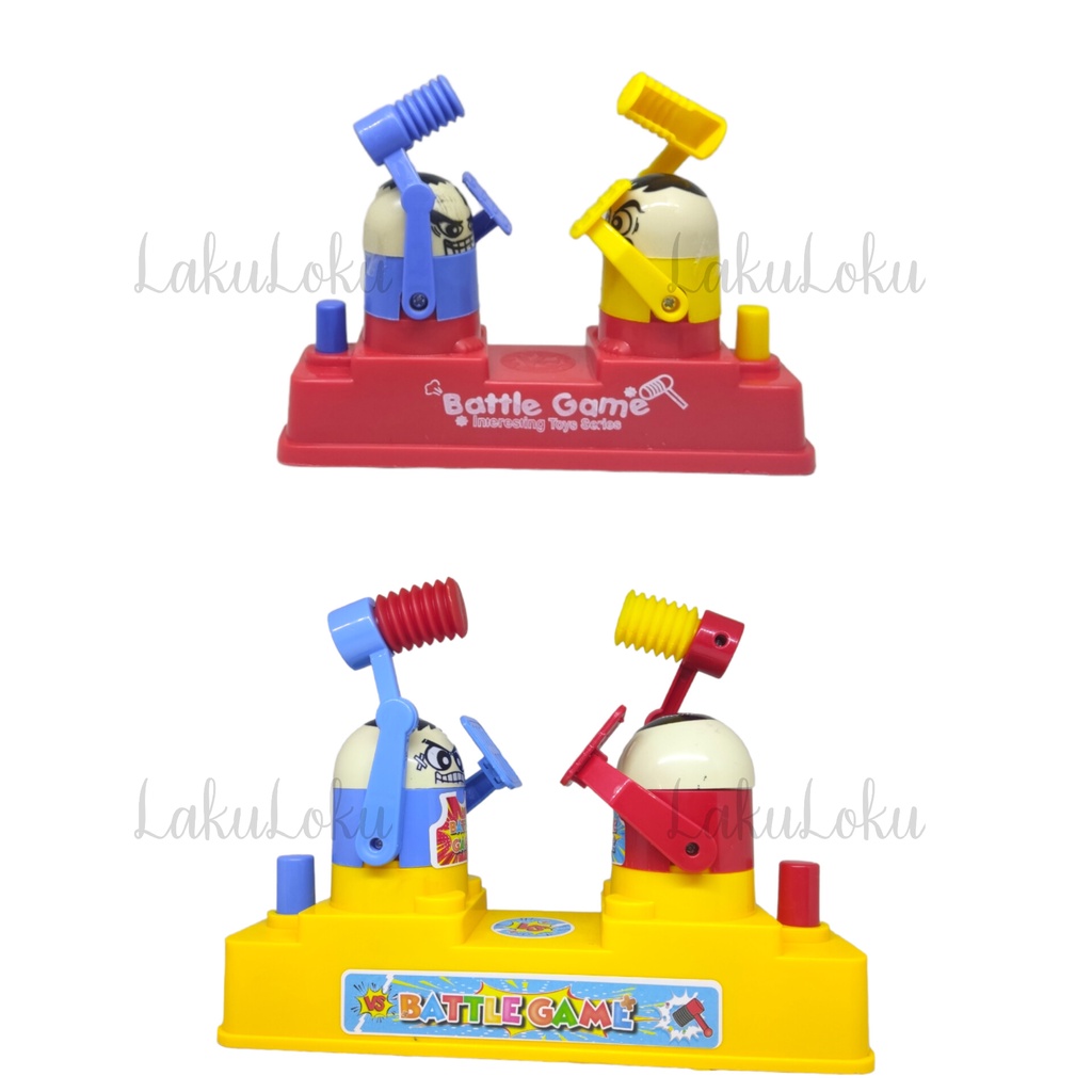 Jual Mainan Anak Battle Game / Mainan Adu Pukul Palu / Hammer Head ...