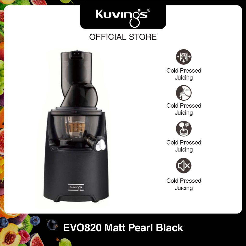 Jual Kuvings Whole Slow Juicer Evo 820 Matt Pearl Black | Shopee Indonesia