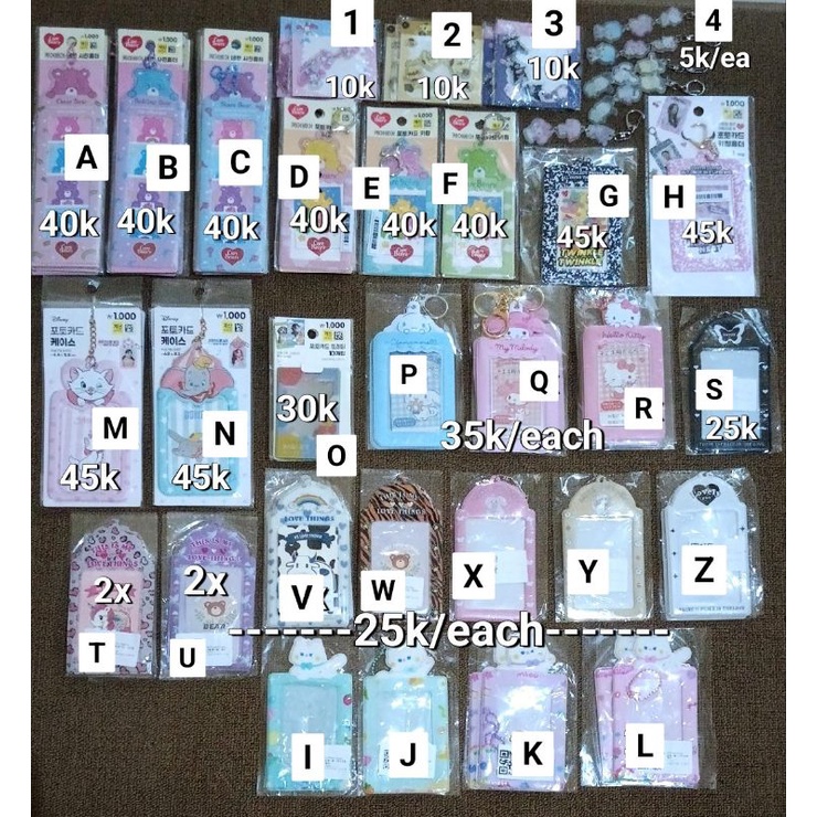 Jual Card Holder Kartu Photocard Sanrio Daiso | Shopee Indonesia