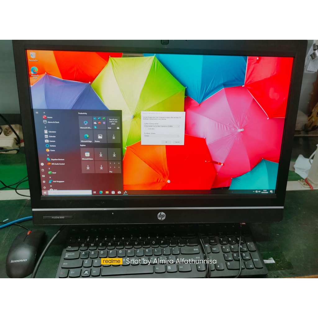 Jual AIO MURAH HP PRO ONE 600 G1 WINDOWS 10 INTEL i5 RAM 8GB SSD 256GB ...