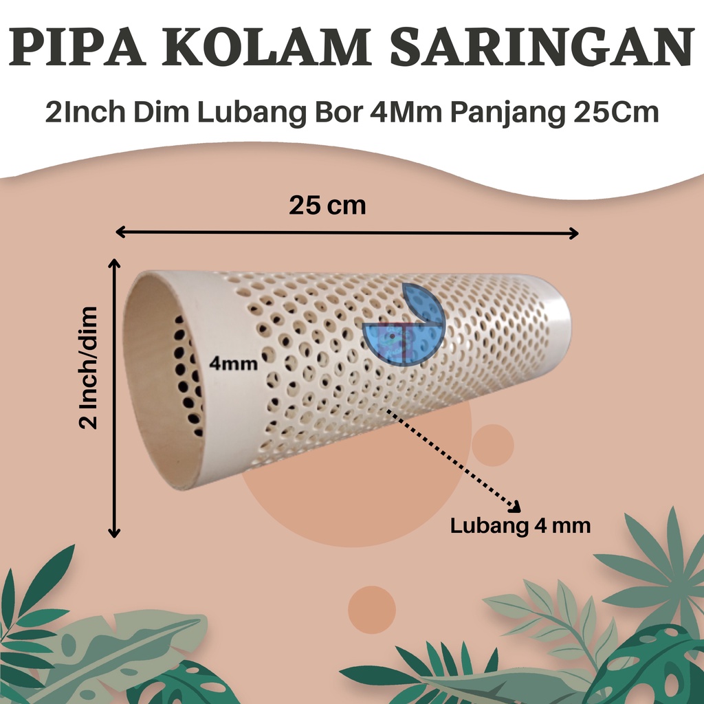 Jual Pipa Filter Saringan Kolam Ukuran 2Inch Dim Lubang Bor 4Mm Panjang ...