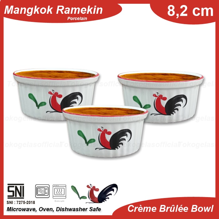 Jual Mangkok Ramekin Porcelain/Mangkok Creme Brulee/Mangkok/Ramekin Ayam/Ramekin Bowl | Shopee ...
