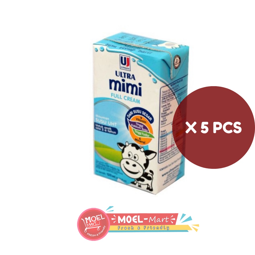 Jual ULTRA MIMI Full Cream 5pcs x 125ml | Shopee Indonesia