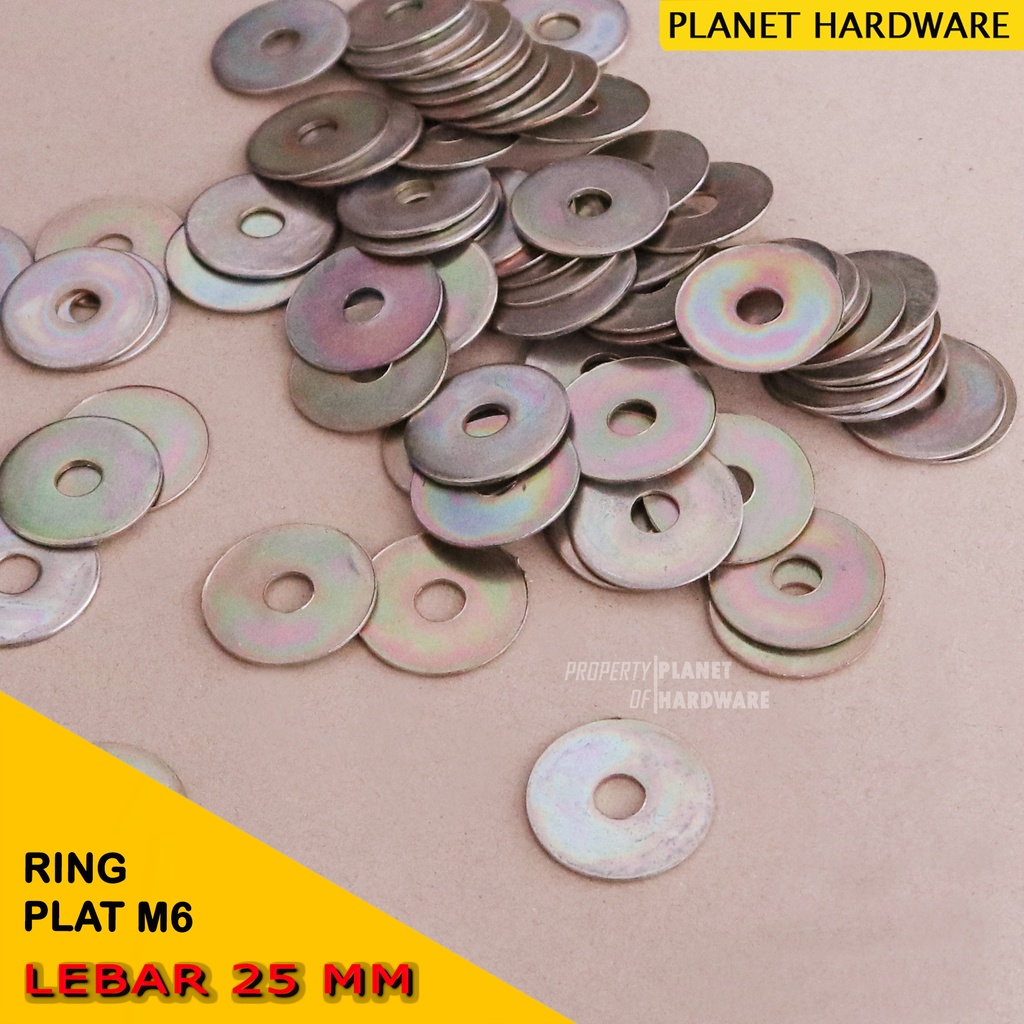 Jual Ring Plat M6 Baut Mur Lebar 6×25×1.5 mm Harga Satuan | Shopee ...