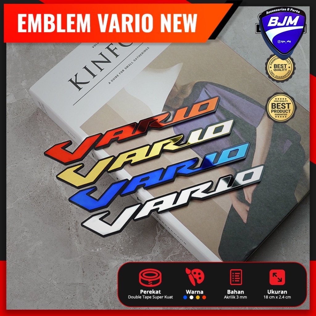 Jual EMBLEM VARIO TIMBUL LOGO VARIO BUKAN STICKER TIMBUL MOTOR EMBLEM ...