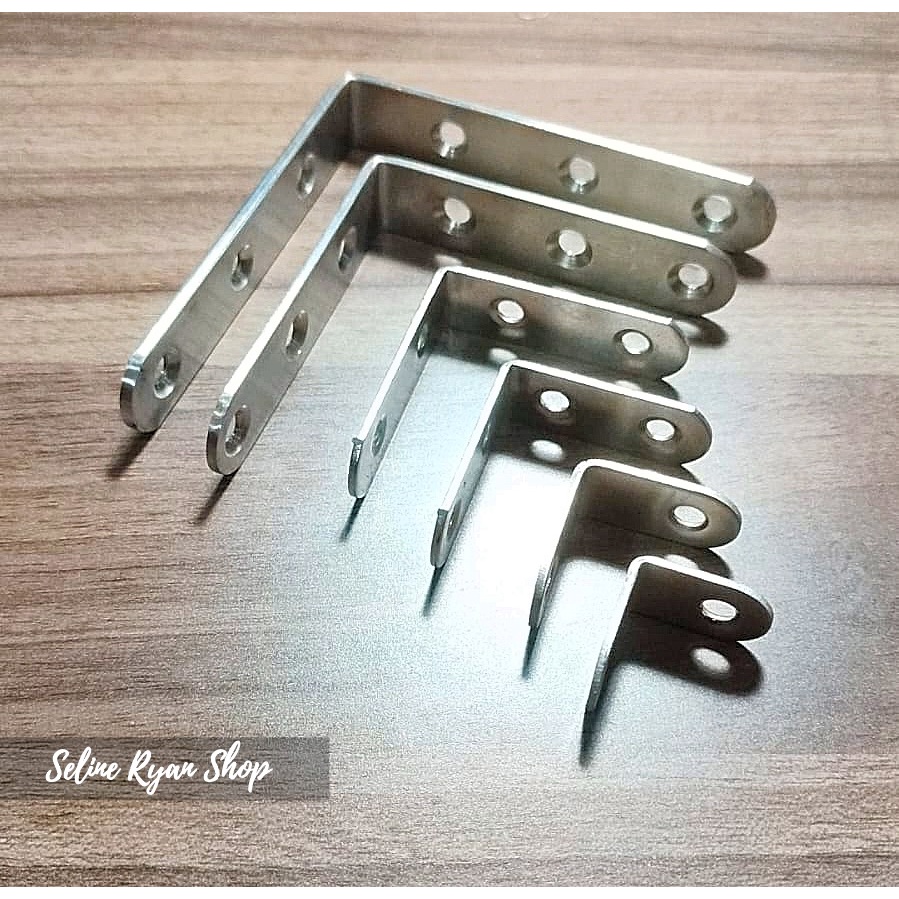 Jual Plat Siku L Penyangga Rak Ambalan STAINLESS Steel 40x40mm | Shopee ...
