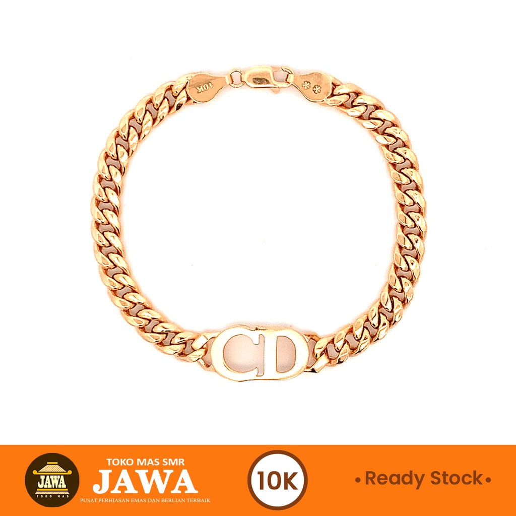 Jual Gelang Bracelet Emas Cdiana Kadar 10K Toko Mas Jawa | Shopee Indonesia