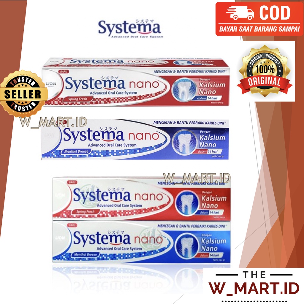 Jual SYSTEMA PASTA GIGI ODOL NANO SPRING FRESH MENTHOL BREEZE 190 GR ...