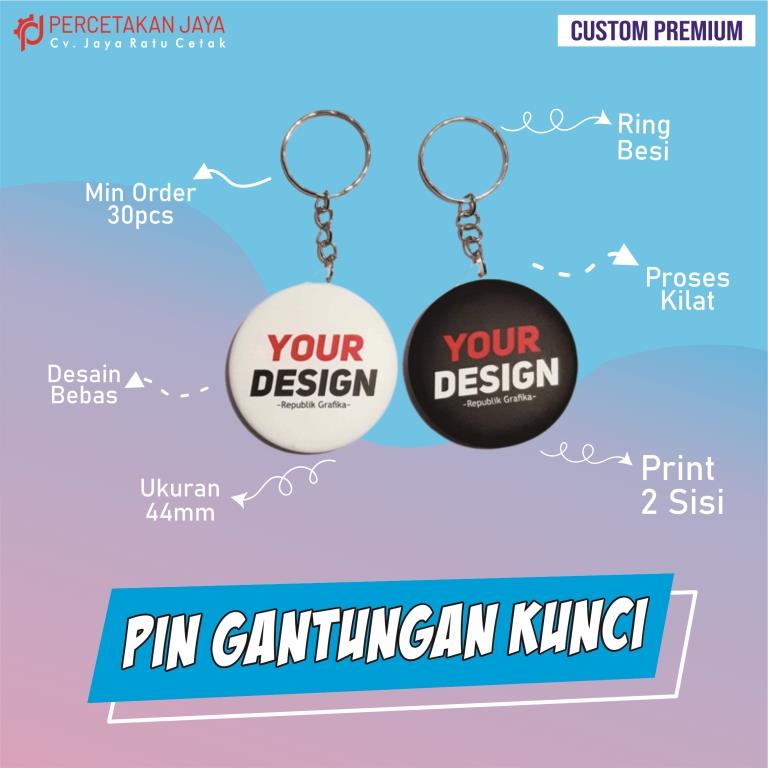 Jual PIN GANCI CUSTOM 45MM 2 SISI | Shopee Indonesia