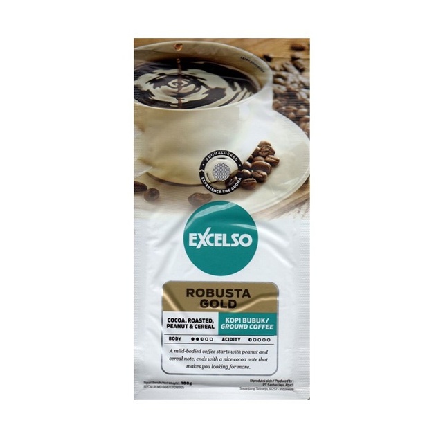 Jual Excelso Robusta Gold Bubuk Kopi 100 gr | Shopee Indonesia Jual Excelso Robusta Gold Bubuk Kopi 100 gr | Shopee Indonesia